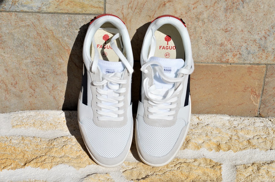 Sneakers FAGUO en cuir et polyester recyclé : Test et Avis